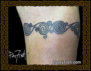 La Tene Spirals Celtic Tattoo Design – LuckyFishArt