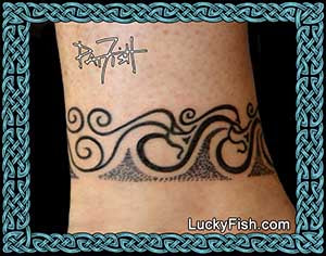 Sea Monster Tattoo with Hablingbo Stone Viking Design – LuckyFishArt