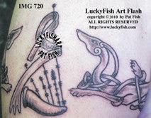 The Pipers' Mascots Celtic Tattoo Design – LuckyFishArt