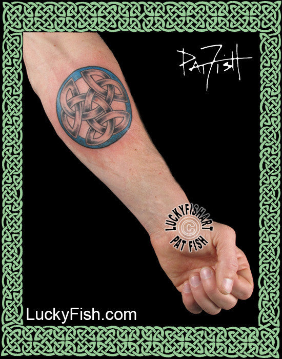 Celtic knot forearm tattoo - Bronctattooaus.com